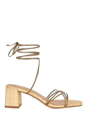 RAYE RAYE Pilar Sandal With Block Heel And Lace-Up Detail
