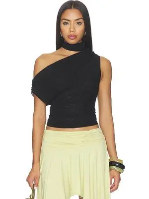 Majorelle Isolde Halterneck Top - Black