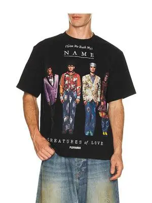 PLEASURES X Talking Heads Creatures Heavyweight Tee - Black