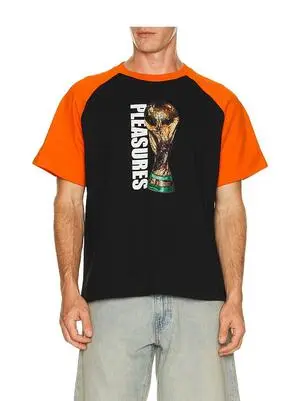 PLEASURES Trophy Raglan Tee - Black