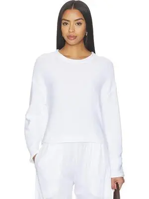 LESET Mae Crewneck Knit Top - Parchment