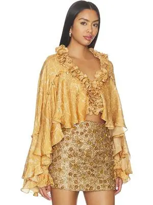 LA FUORI Ruffle Top - Printed