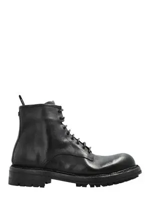 Dolce & Gabbana Leather Lace-up Boots - Black