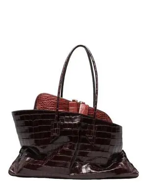Attico La Passeggiata Medium Tote Bag - Red