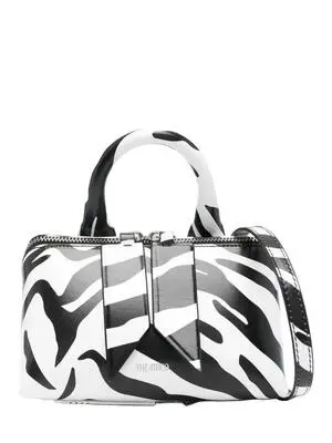 Attico Printed Leather Tote Bag - White