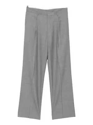 MAISON MARGIELA MM6 MAISON MARGIELA Wide-Leg Pleated Trousers Grey