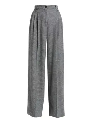 MAISON MARGIELA Wide-leg Pleated Trousers - Multi