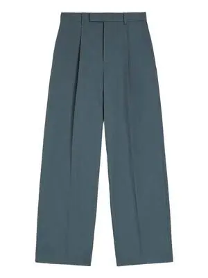 MAISON MARGIELA Cotton Trousers - Blue