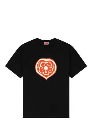 Kenzo KENZO "Boke Heart" Loose-Fitting Cotton T-Shirt Black