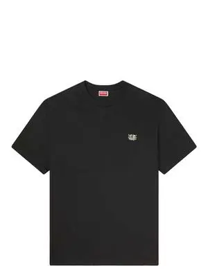 Kenzo T-shirt With Embroidered Appliqu - Black
