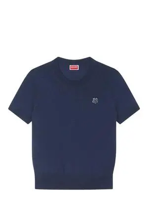 KENZO KENZO "Boke Flower" Merino Wool Short-Sleeve Top