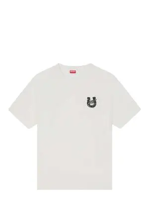 Kenzo Lunar New Year" Embroidered Cotton T-shirt - White