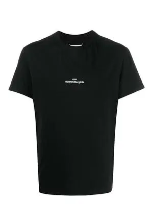 MAISON MARGIELA T-shirt With Embroidery - Black