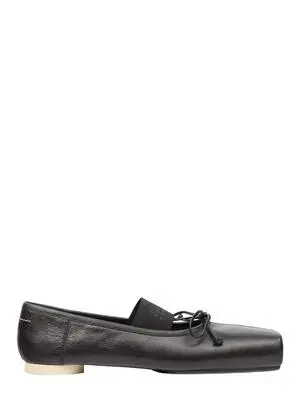 MAISON MARGIELA Calfskin Ballerinas With Knot - Black