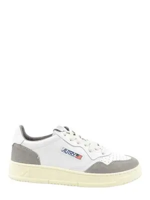 AUTRY Medalist Low Leather And Suede Sneakers - White