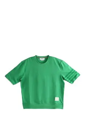 Thom Browne T-shirt With Striped Detail - Green