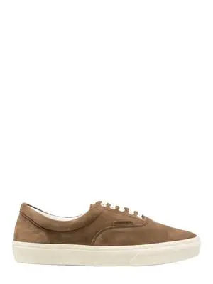 Brunello Cucinelli Logo Lace-up Sneakers - Brown