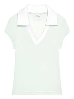 Brunello Cucinelli Courreges V-neck T-shirt - Green