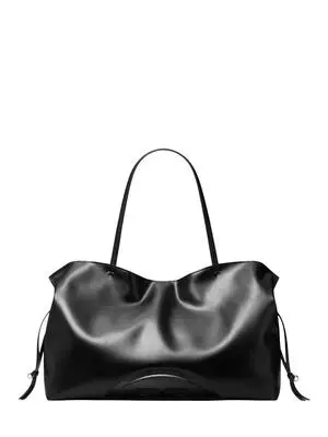 Tory Burch Ella Natura Embossed Tote Bag - Black