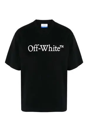 Off-White Big Bookish Skate Cotton T-shirt - Black