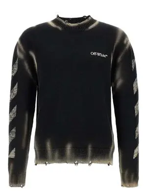 Off-White Diag Arr Corrosion Sweater - Black