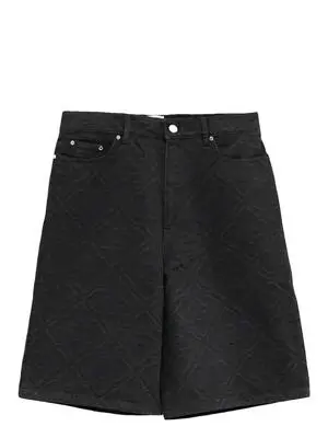 Casablanca Floral Jacquard Shorts - Black