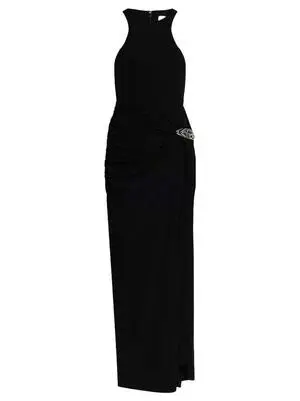 Casablanca Sleeveless Long Dress - Black