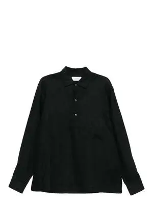 LARDINI Button-down Shirt - Black