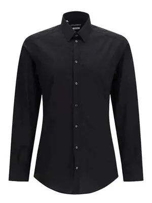 LARDINI Button-down Shirt - Black