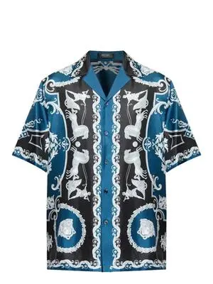 LARDINI Button-down Shirt - Blue