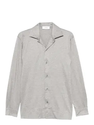 LARDINI Long-sleeved Button-up Shirt - Grey