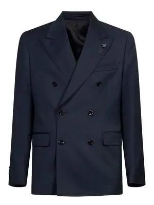 LARDINI Double-breasted Suit - Blue