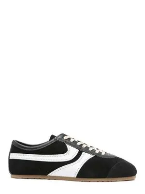 Dries Van Noten Suede Sneakers With Nappa Leather Upper - Black