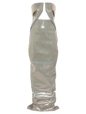 Rick Owens Raquel Diniz Long Sequin Gown - Blue