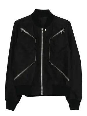 Rick Owens Zip-up Bomber Jacket - Black