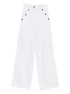 Stella McCartney Wide-leg Trousers - White