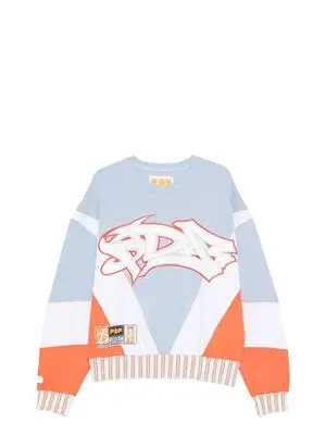 PDF Color-block Graphic Sweatshirt - Multi