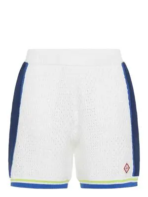 Casablanca Striped Cotton Knit Shorts - Multi
