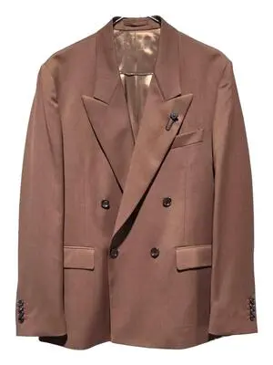 LARDINI Double-breasted Blazer - Brown