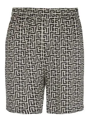 Balmain Monogram Shorts - Multi