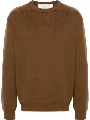 GOLDEN GOOSE Davis Basic Sweater - Brown