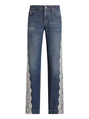 DOLCE & GABBANA DOLCE & GABBANA Lace Detail Jeans