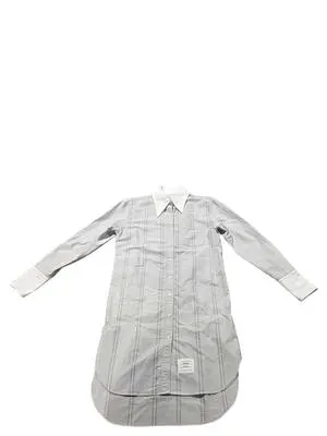 Thom Browne Striped Mini Dress - Grey