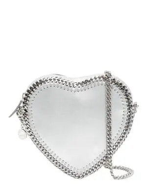 Stella McCartney Stella McCartney Falabella Heart Shoulder Bag Metallic