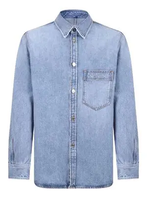 Givenchy Button-down Shirt With Patch Pocket - Blue