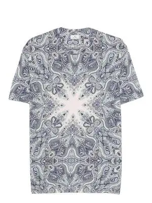Etro Paisley Print T-shirt - Blue