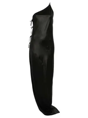 Rick Owens Long One-shoulder Dress - Black
