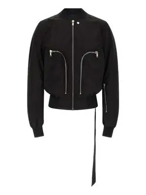Rick Owens Bauhaus Flight Bomber Jacket - Black
