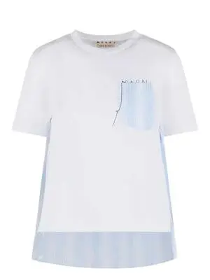 Marni Striped T-shirt With Pocket - Multi