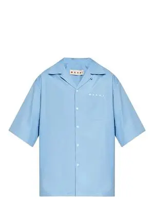 Marni T-shirt With Logo Pocket - Blue